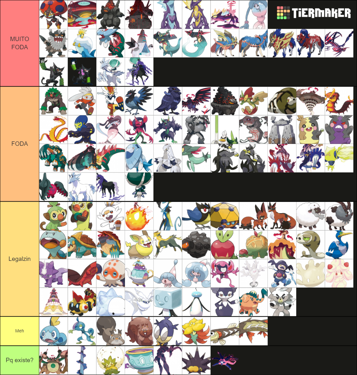 All Pokemon Forms (Galar Edition) Tier List (Community Rankings ...
