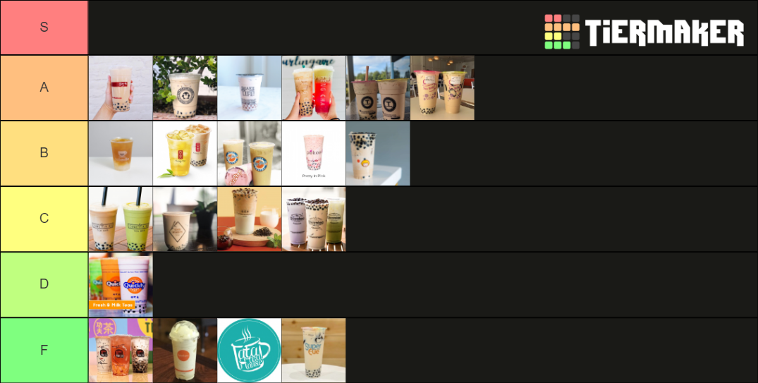 Boba Tier List Community Rankings Tiermaker 2522