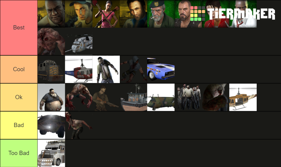 Left 4 Dead 2 Tier List (Community Rankings) - TierMaker