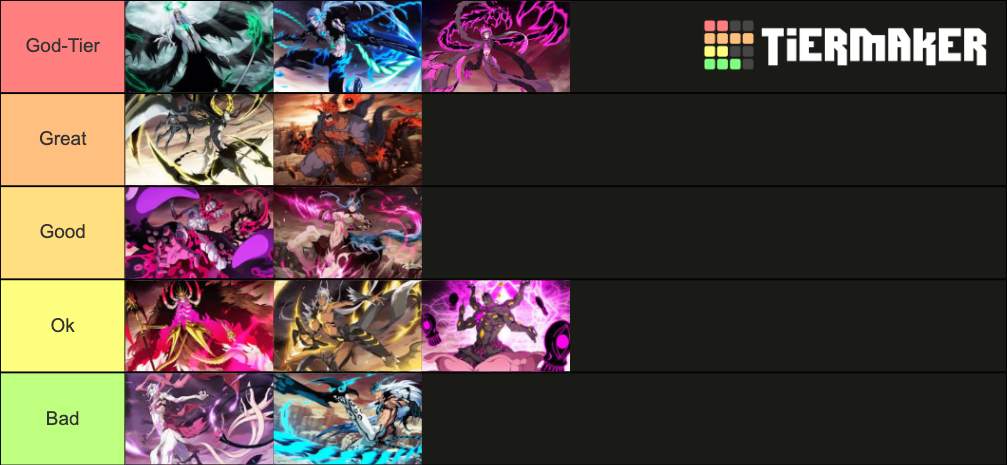 CFYOW Espada Designs Tier List (Community Rankings) - TierMaker