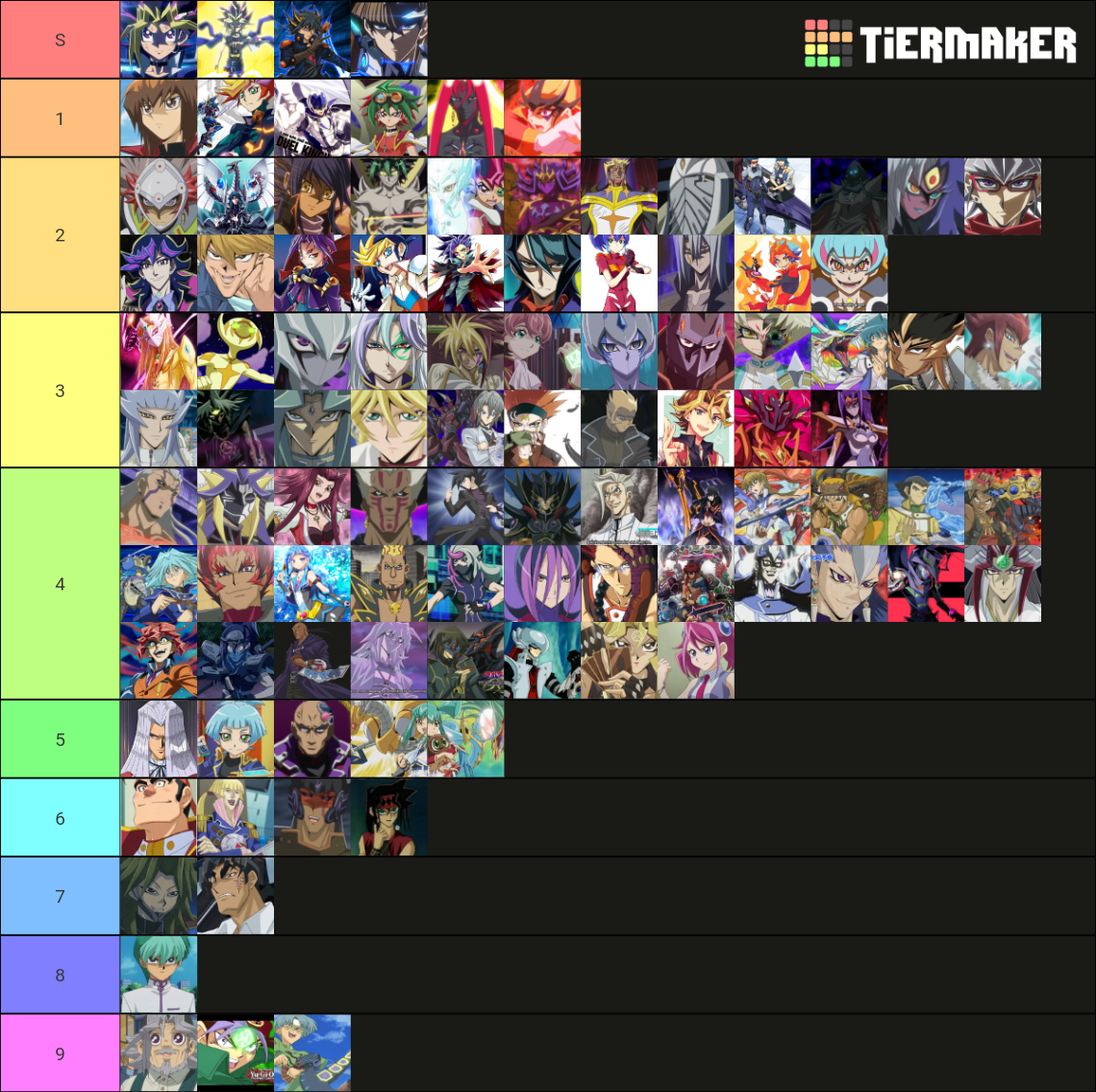 Yugioh characters Tier List (Community Rankings) - TierMaker