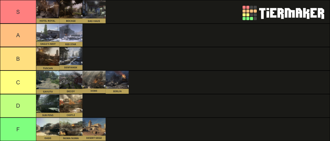 COD Vanguard MP Maps Tier List (Community Rankings) - TierMaker
