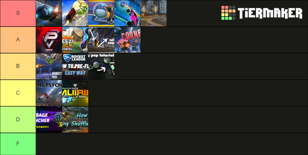Rocket League Freestyle Mechanics Tier List (Community Rankings ...