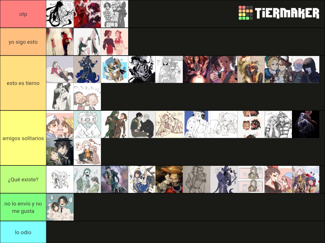 identity v ships Tier List (Community Rankings) - TierMaker
