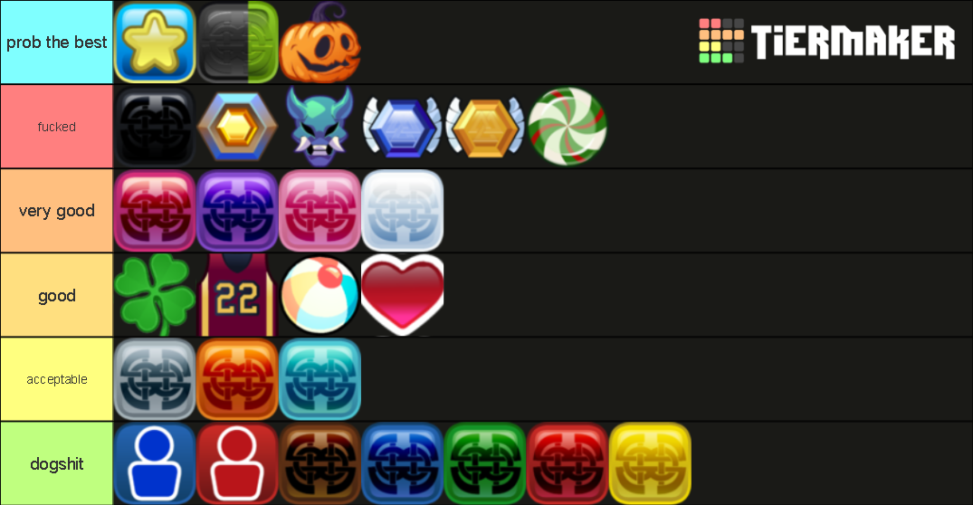 Brawlhalla colors Tier List (Community Rankings) - TierMaker