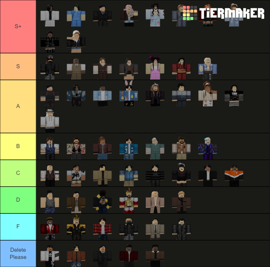 Roblox Specter Characters | 3.2 Tier List (Community Rankings) - TierMaker