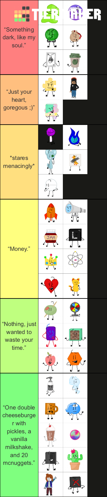 Battle For A Trip To Space Tier List (Community Rankings) - TierMaker