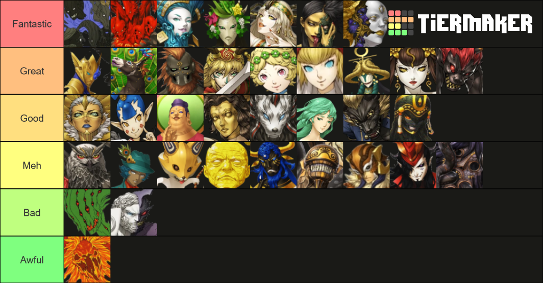 Doi Demon Designs Tier List (Community Rankings) - TierMaker