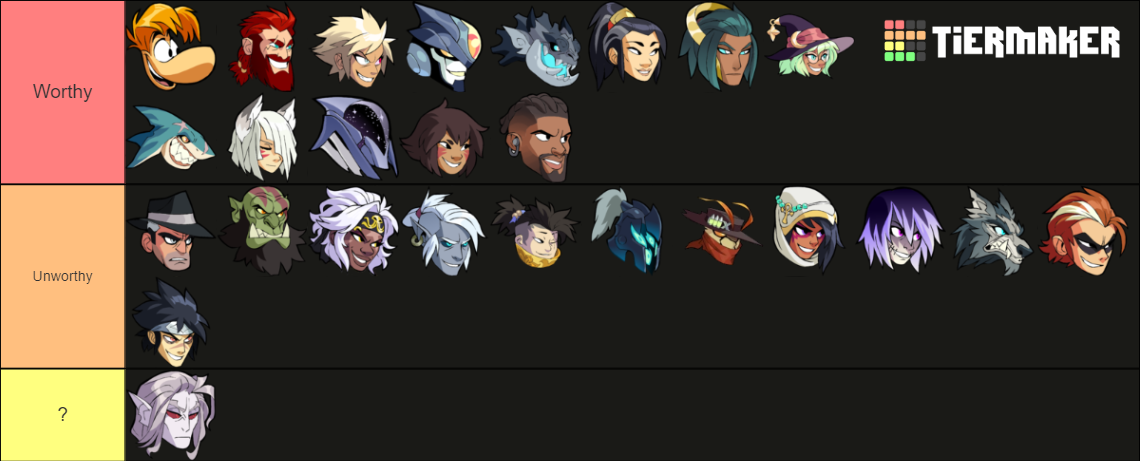 Brawlhalla Legends (with Reno) Tier List (Community Rankings) - TierMaker