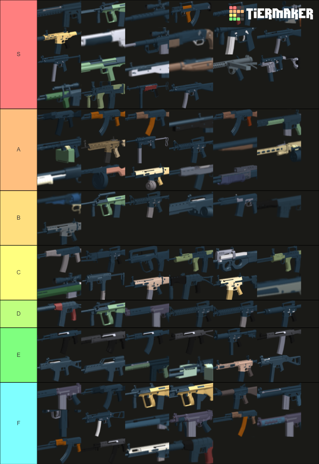 Phantom Forces Primaries Tier List (Community Rankings) - TierMaker