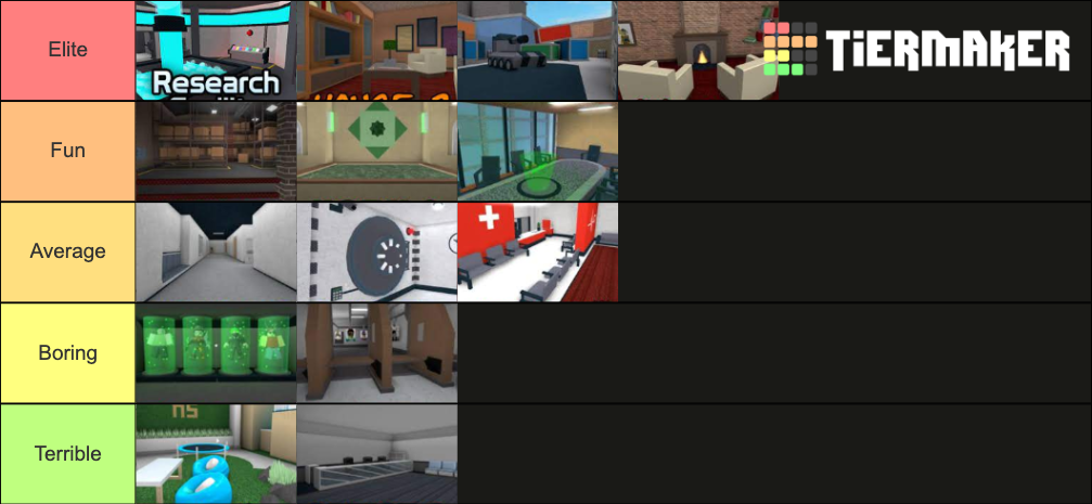 Murder Mystery 2 Maps! Tier List (Community Rankings) - TierMaker