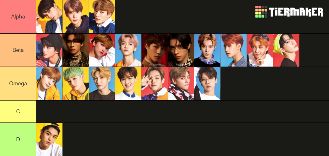 NCT Alpha/Beta/Omega Tier List (Community Rankings) - TierMaker