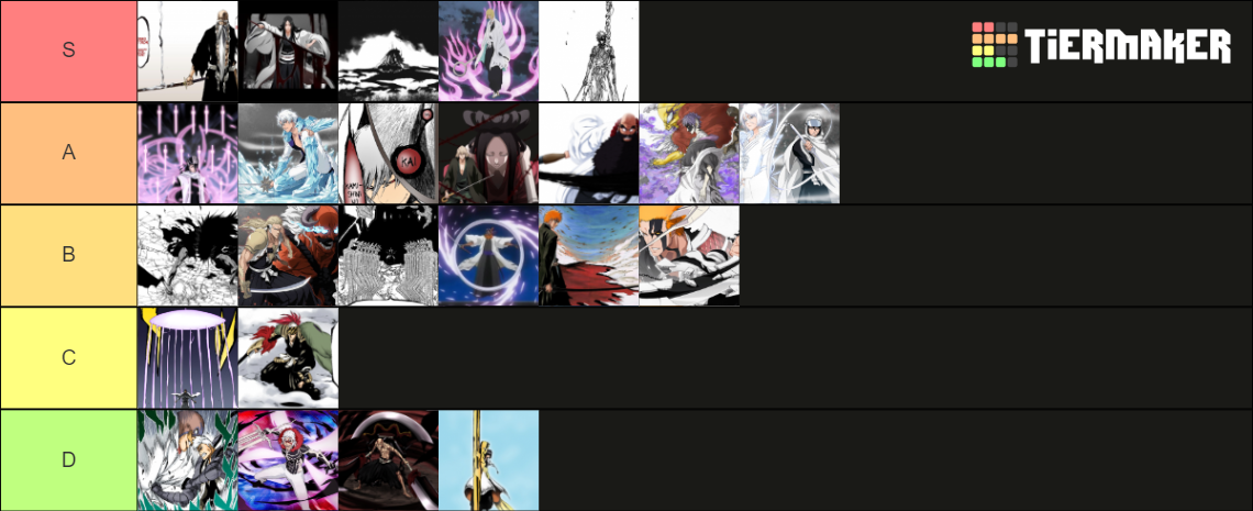 Favorite Bleach Bankai Tier List (Community Rankings) - TierMaker