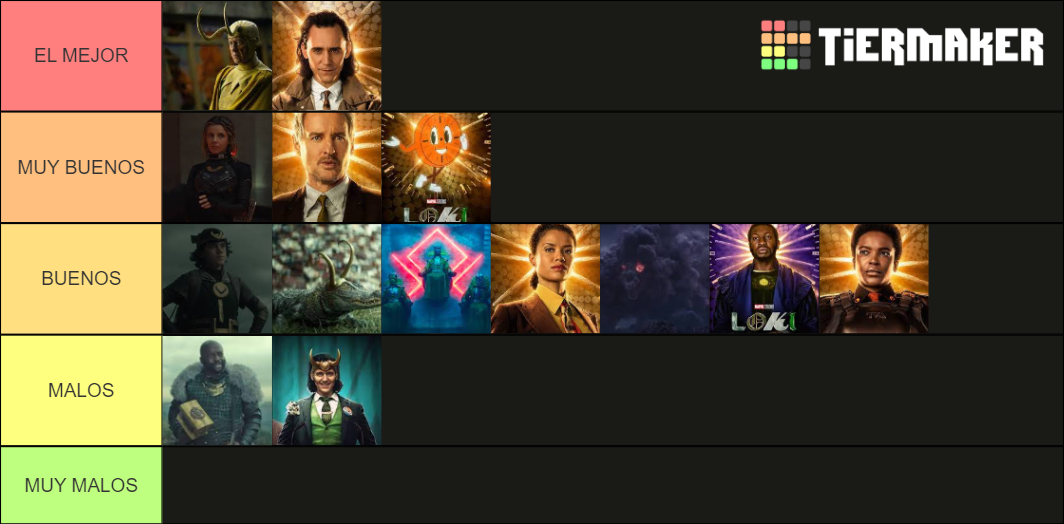 Loki Characters Tier List (Community Rankings) - TierMaker