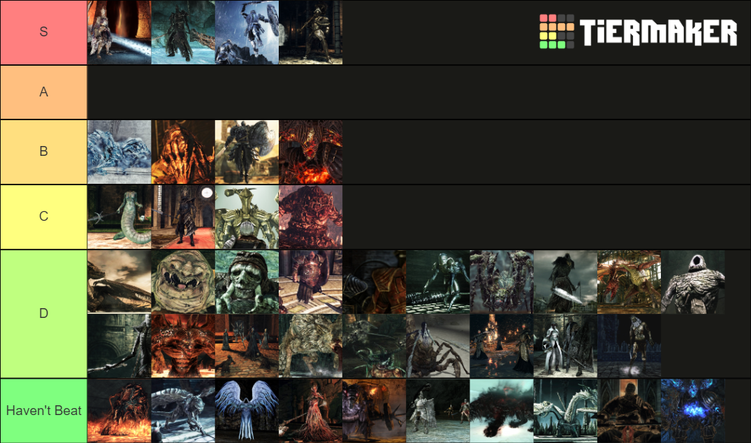 Dark Souls 2 All Bosses Tier List (Community Rankings) - TierMaker