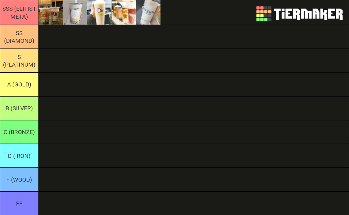 SOCAL MILK TEA Tier List (Community Rankings) - TierMaker