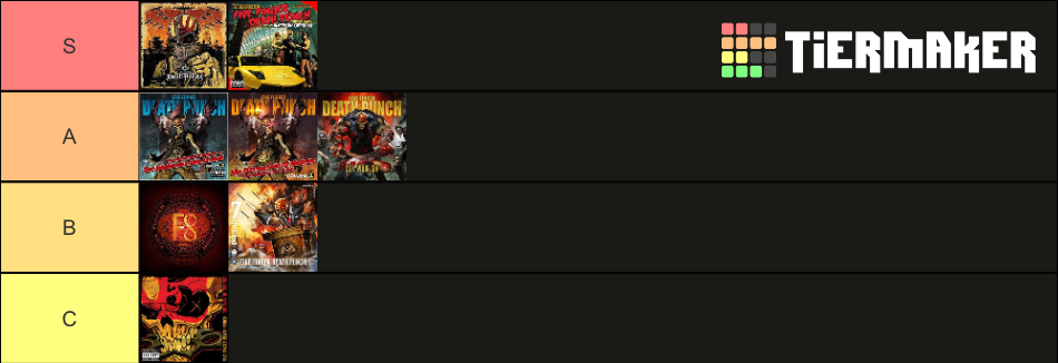 Five Finger Death Punch (FFDP/5FDP) Albums Tier List (Community ...