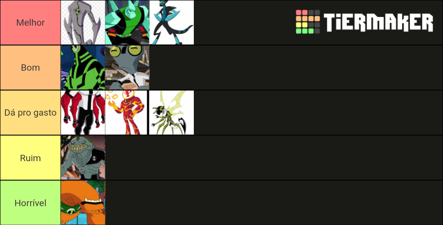 Ben 10 Tier List (Community Rankings) - TierMaker
