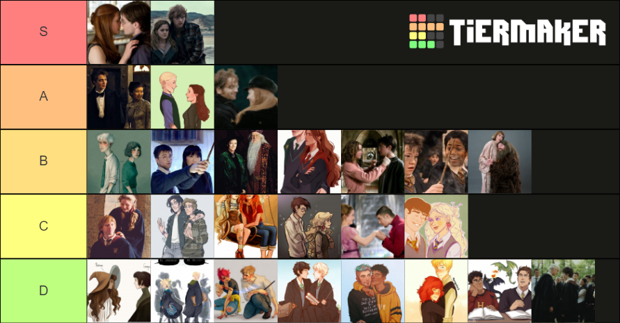 harry potter ships Tier List (Community Rankings) - TierMaker