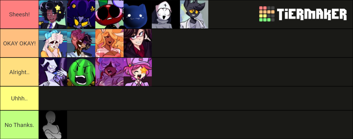 Friday Night Fever Characters Tier List (Community Rankings) - TierMaker