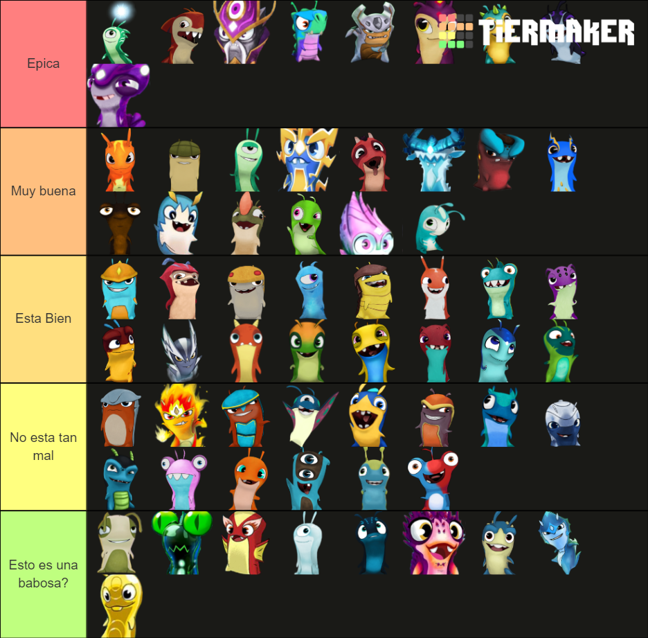 Todas las Babosas | Every Slugs Tier List (Community Rankings) - TierMaker
