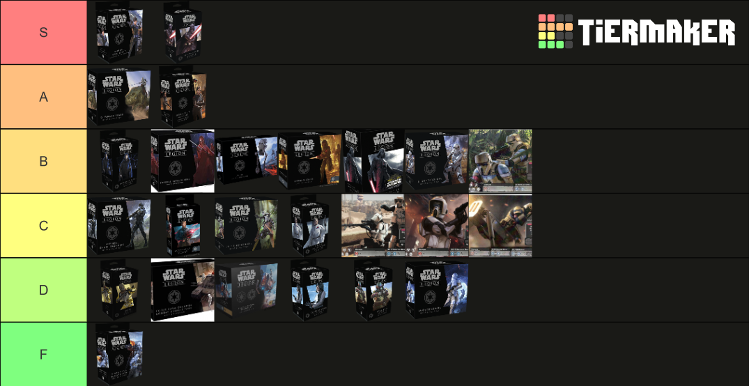 Star Wars Legion Empire 2021 Tier List (Community Rankings) - TierMaker