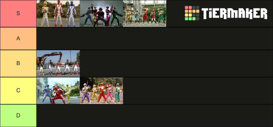 Power Rangers Team Power Ups Tier List (Community Rankings) - TierMaker