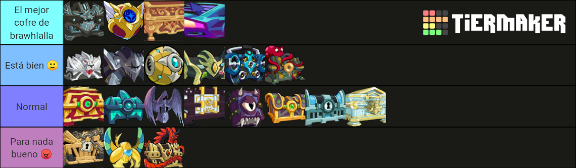 Brawlhalla Chest Tier List (Community Rankings) - TierMaker