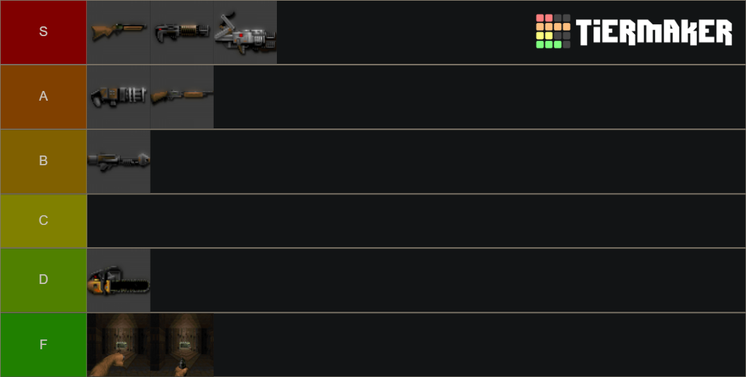 Classic Doom Weapons Tier List (Community Rankings) - TierMaker