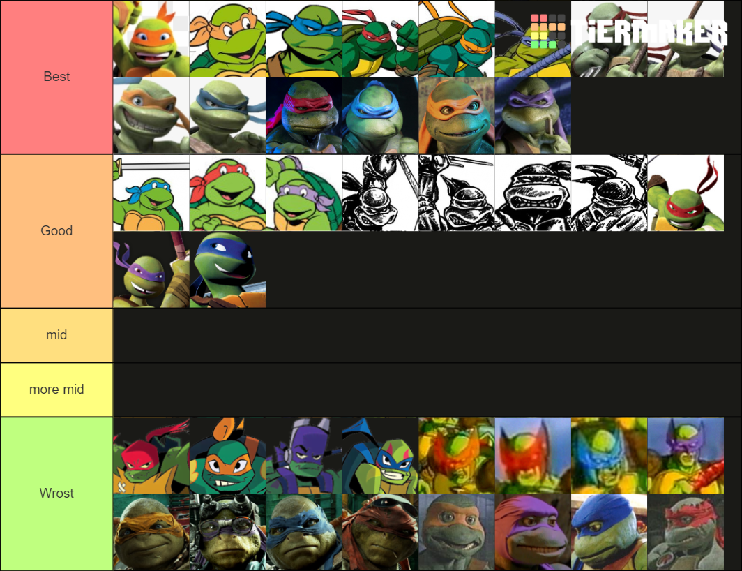 best-tmnt-design-tier-list-community-rankings-tiermaker