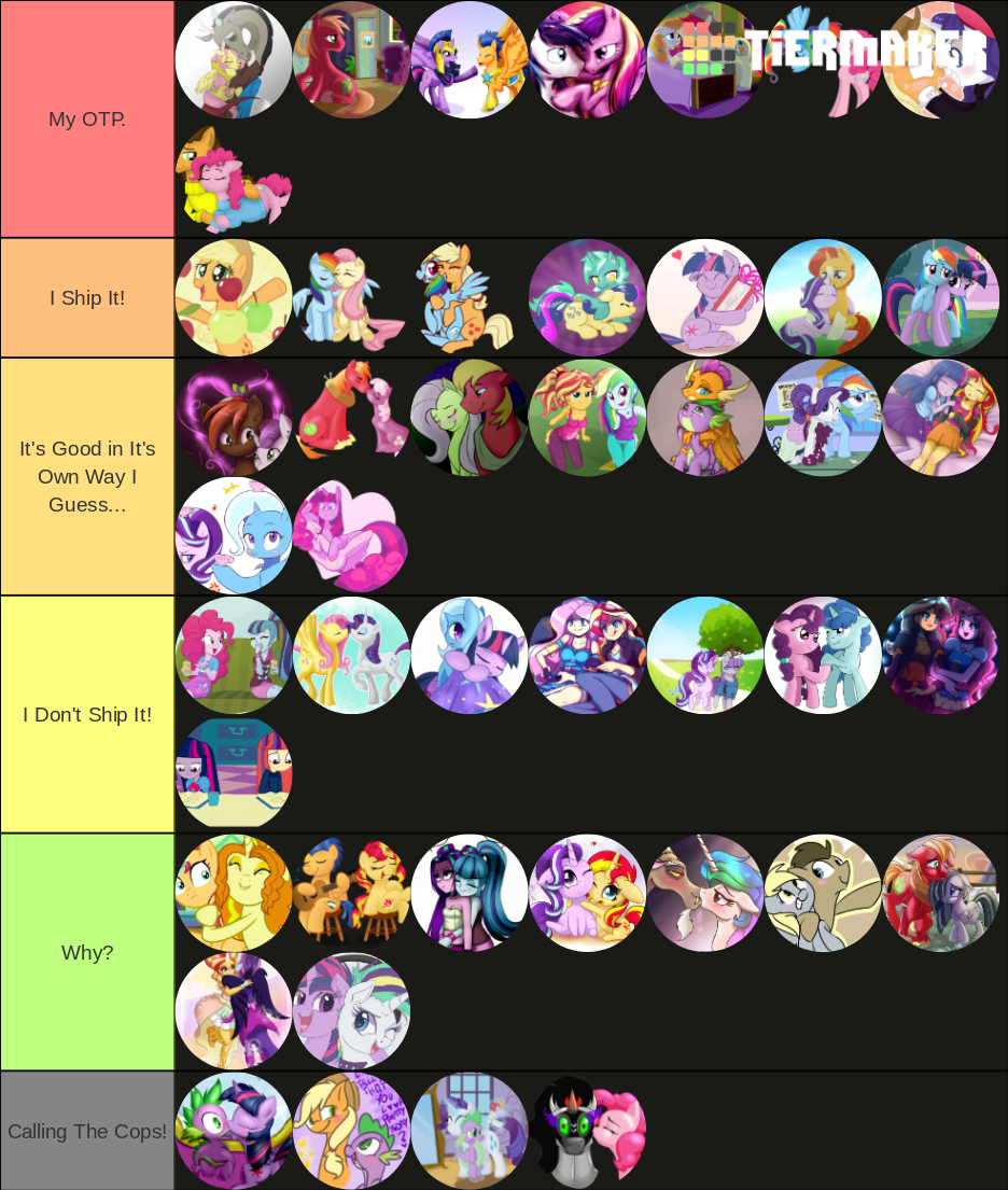 MLP Ships. Tier List (Community Rankings) - TierMaker
