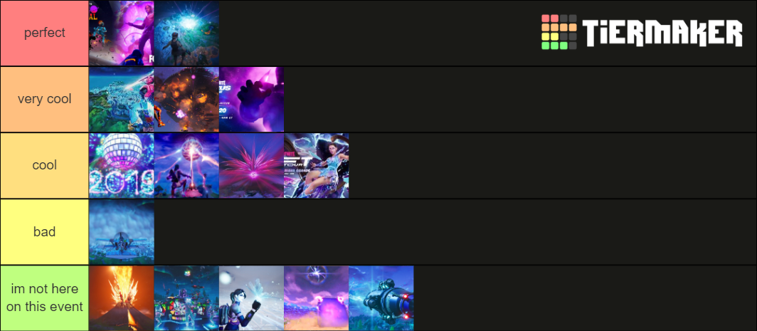 fortnite event's Tier List (Community Rankings) - TierMaker