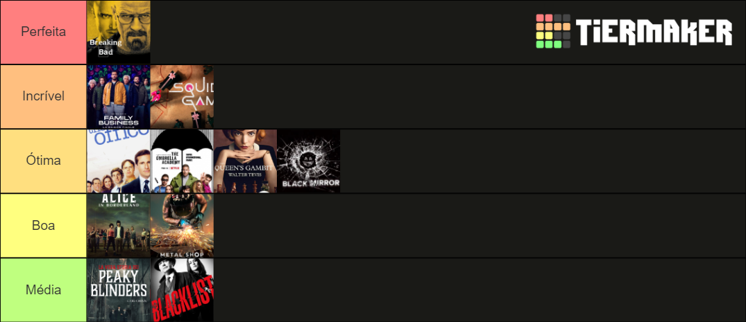 Best Series of Netflix Tier List (Community Rankings) - TierMaker