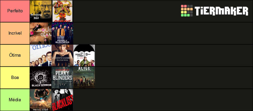 Best Series of Netflix Tier List (Community Rankings) - TierMaker