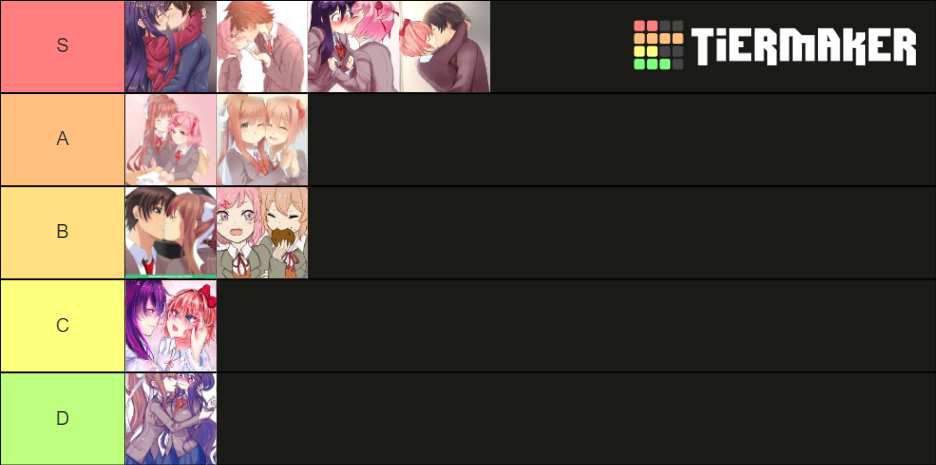 Doki Doki Literature Club ships Tier List (Community Rankings) - TierMaker