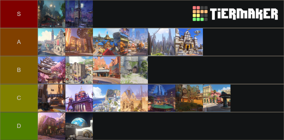 Overwatch Maps Tier List (Community Rankings) - TierMaker