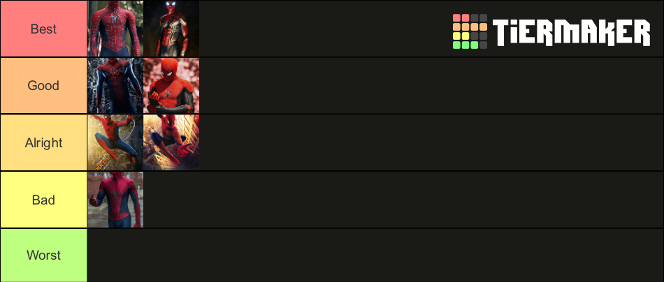 Spider-Man Suits Tier List (Community Rankings) - TierMaker