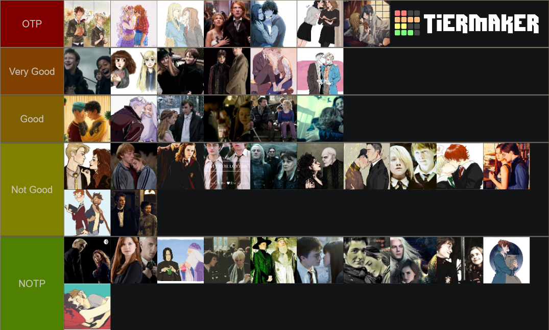 Harry Potter Ships (45+ Ships Included) Tier List (Community Rankings ...