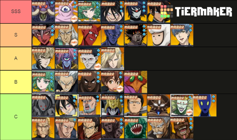 One punch man Tier List (Community Rankings) - TierMaker