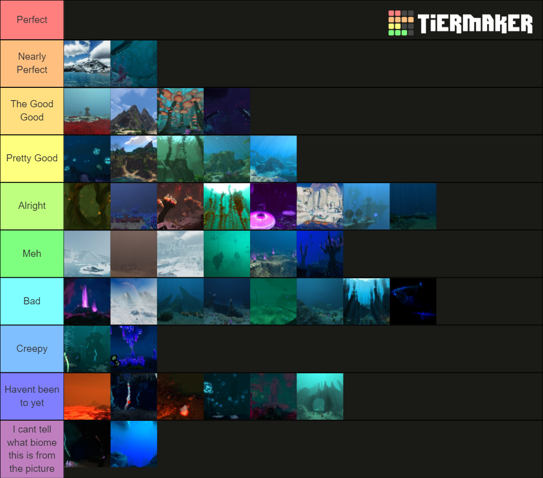 Subnautica + Below Zero Biome Tier List (Community Rankings) - TierMaker