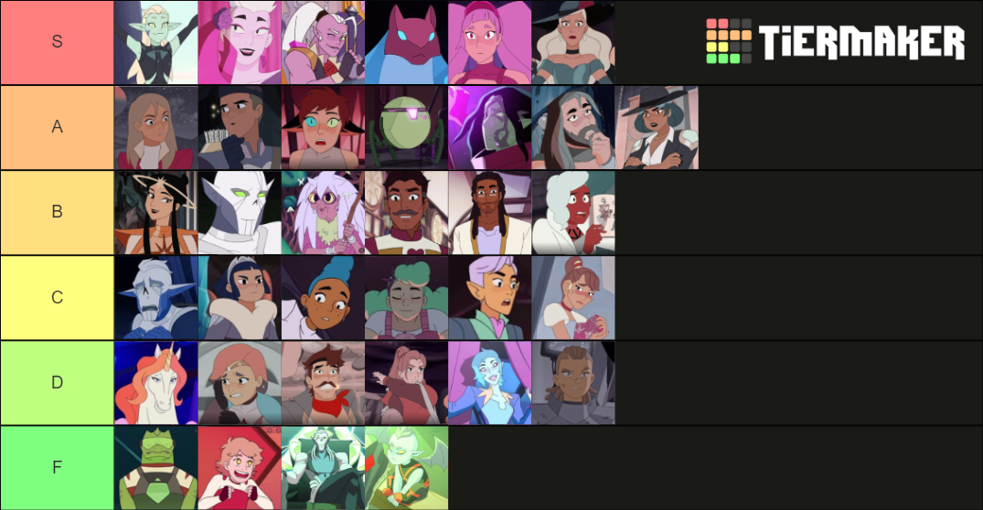 She-Ra Characters (s5) Tier List (Community Rankings) - TierMaker