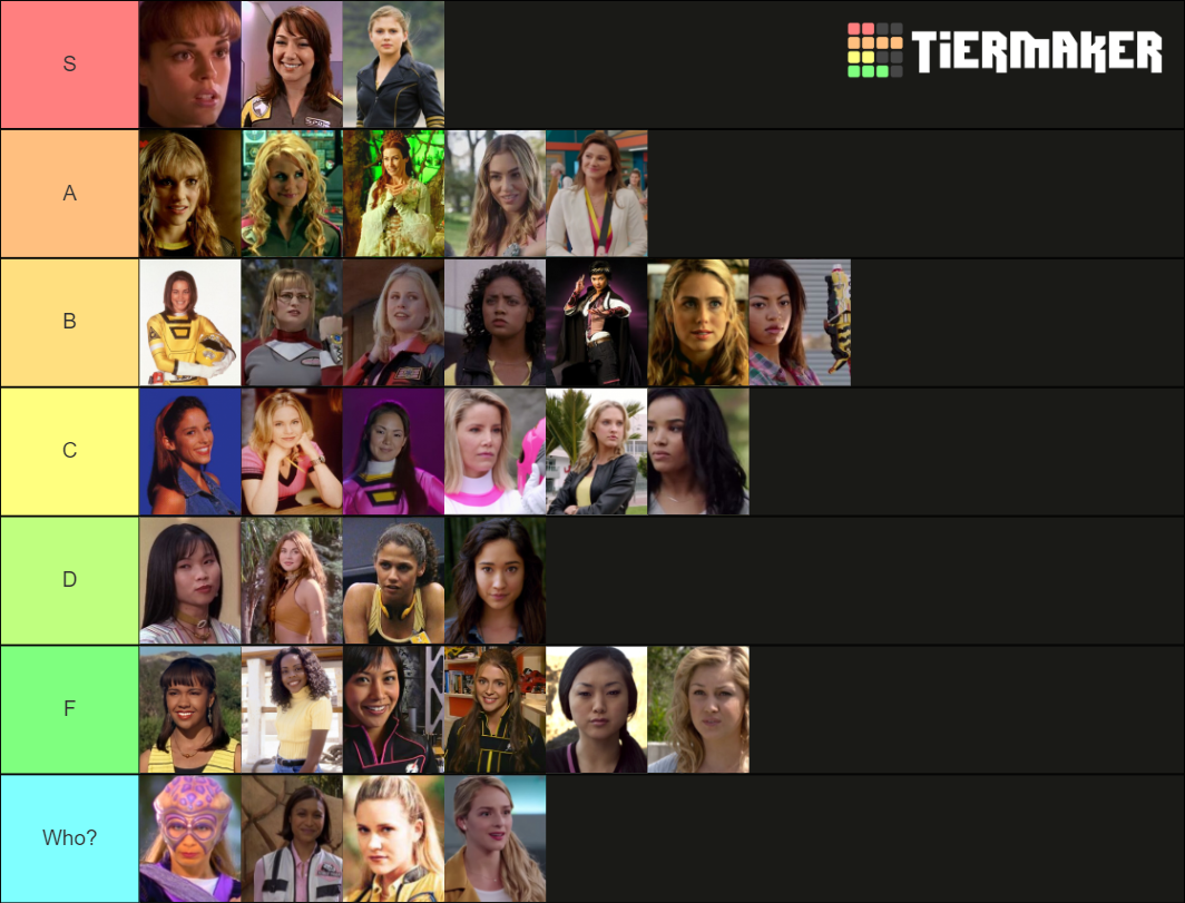 Power Rangers Pink Rangers Tier List (Community Rankings) - TierMaker