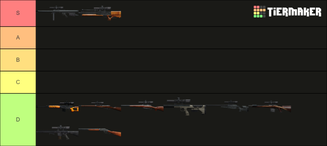 Payday 2 Sniper Rifles Tier List (Community Rankings) - TierMaker