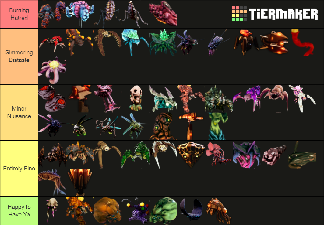 Deep Rock Galactic Enemies Tier List (Community Rankings) - TierMaker