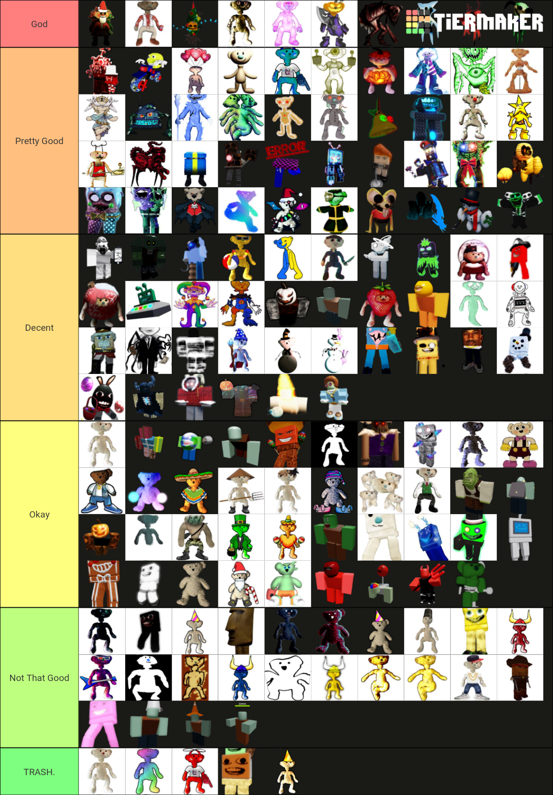Bear* Skin Tier List (Community Rankings) - TierMaker