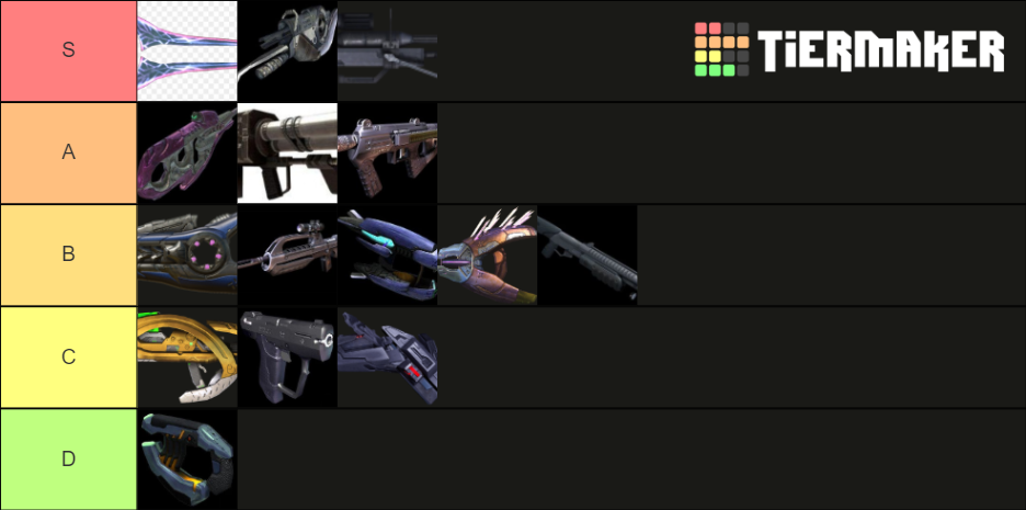 Halo 2 Weapons Tier List (Community Rankings) - TierMaker