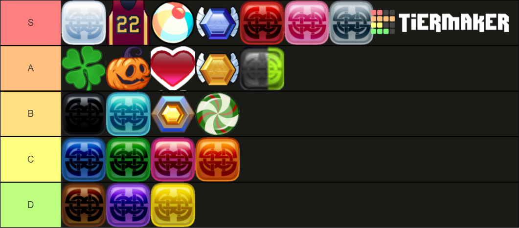 Brawlhalla colors Tier List (Community Rankings) - TierMaker