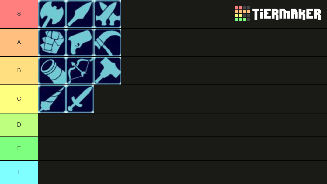 Brawlhalla Weapon Tierlist Tier List (Community Rankings) - TierMaker