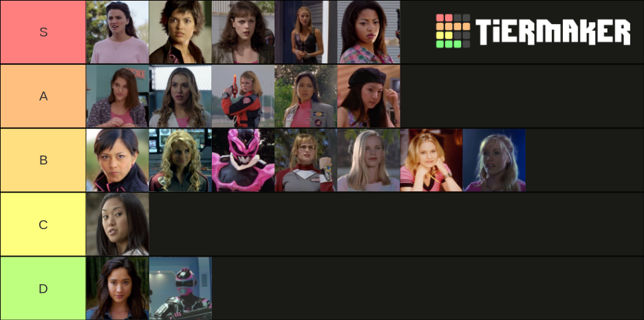 Pink Power Rangers Tier List (Community Rankings) - TierMaker