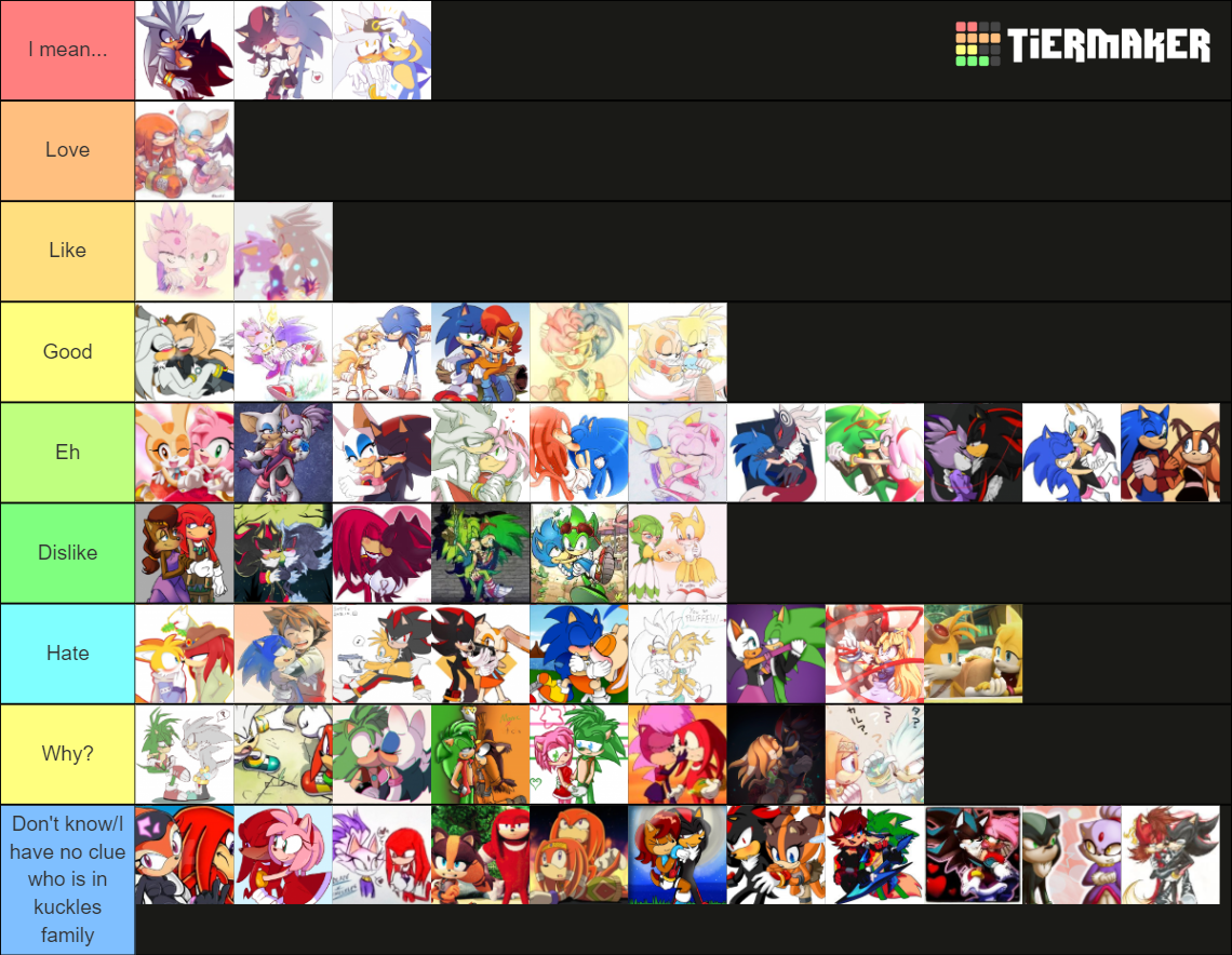 Sonic ships Tier List (Community Rankings) - TierMaker